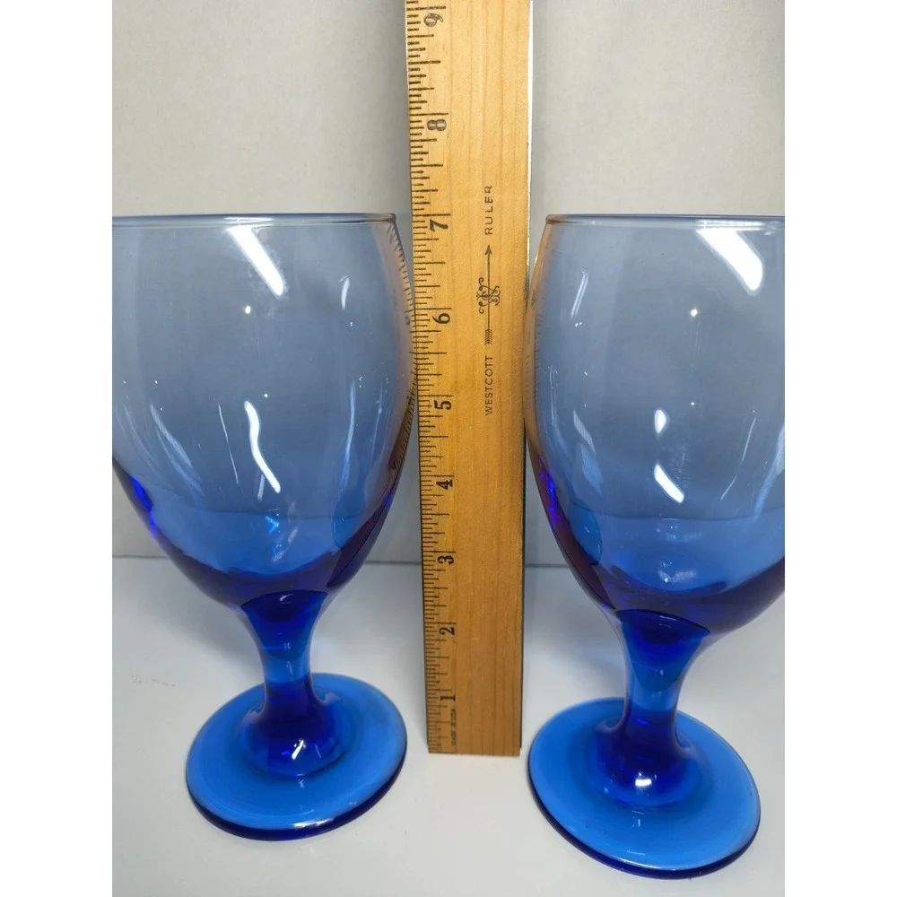Libbey | Dining | Libbey Glass Mediterranean Blue Teardrop Premiere ...